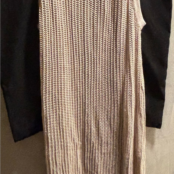 Tahari | Dresses | Tahari Dress Womens L Tan Crochet Design Maxi ...